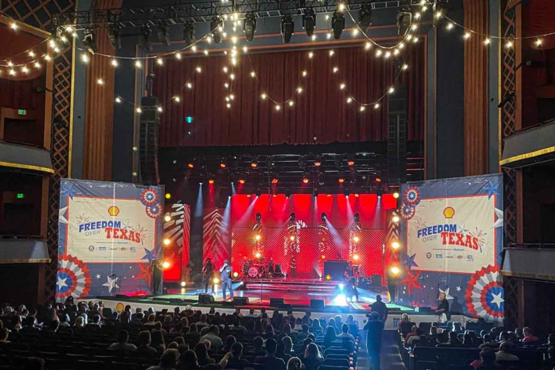 Shell Freedom Over Texas Live TV Production Support - LD Systems